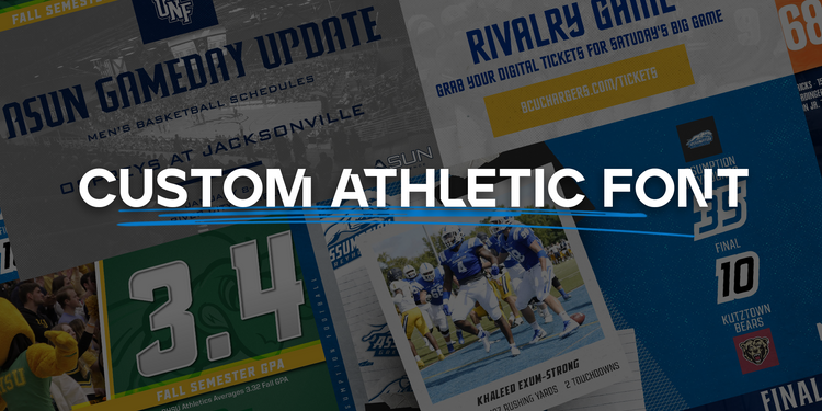 Add Your Custom Athletic Font to Graphics